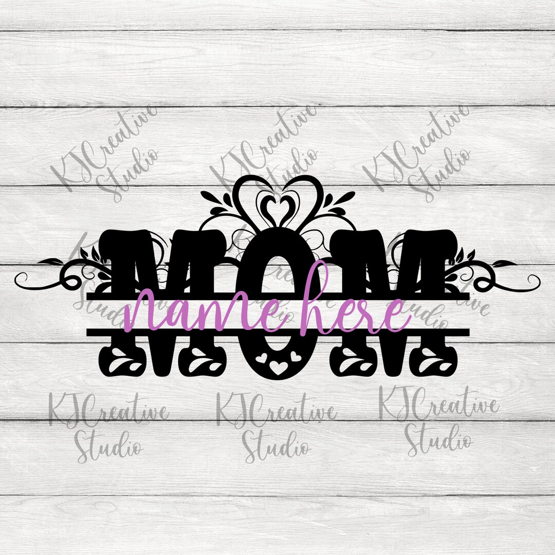 Mom Split Monogram - Girl Mom Svg - Boy Mom Svg- Mom Life Best Life Svg ...