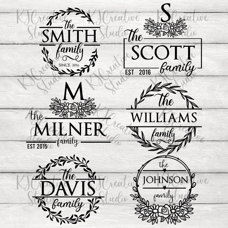 Family Monogram - Etsy