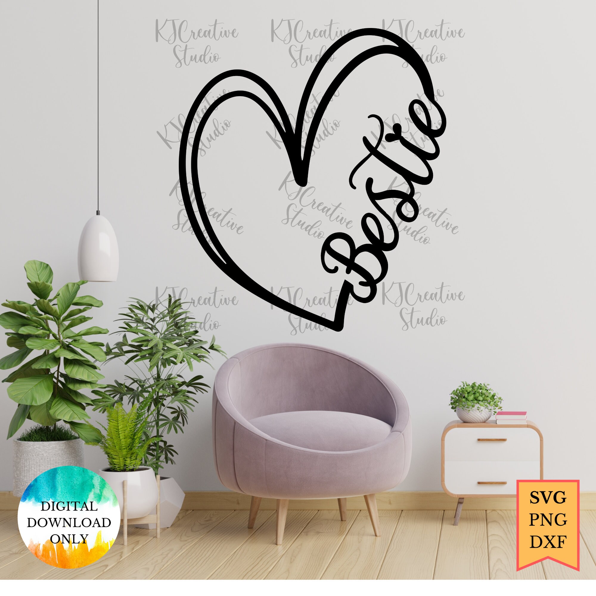 Besties Heart Svg/png/dxf Bestie Svg Best Friends Svg | Etsy