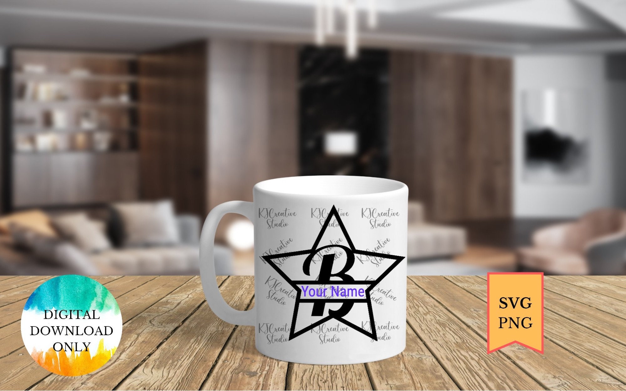 Star Shape Split Monogram SVG/PNG Split Monogram Frame - Etsy