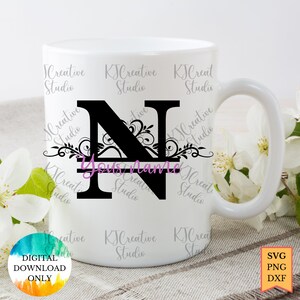 INITIAL Split Monogram Single Letter Alphabet Bundle SVG | Family Name ...