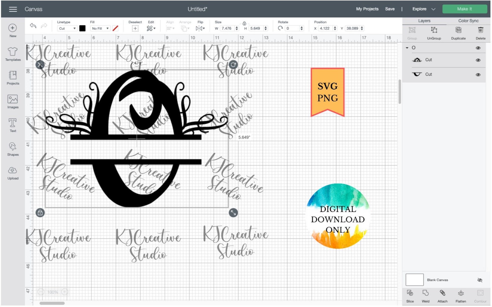 Split Monogram SVG/PNG Split Monogram Frame Alphabet With - Etsy