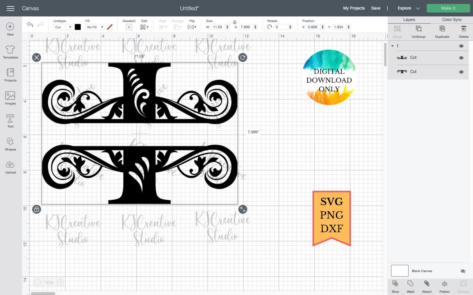Alphabet Split Monogram SVG/PNG/DXF Split Monogram Frame | Etsy