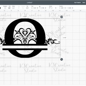 INITIAL Split Monogram Single Letter Alphabet Bundle SVG | Family Name ...