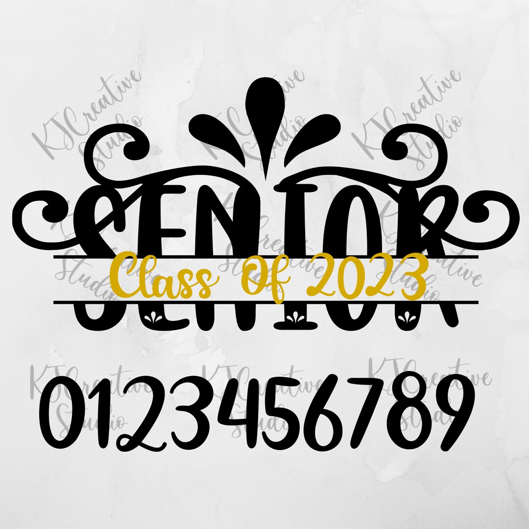 Senior Split Monogram Svg | Class of 2023 Svg/png/dxf | Seniors Svg ...