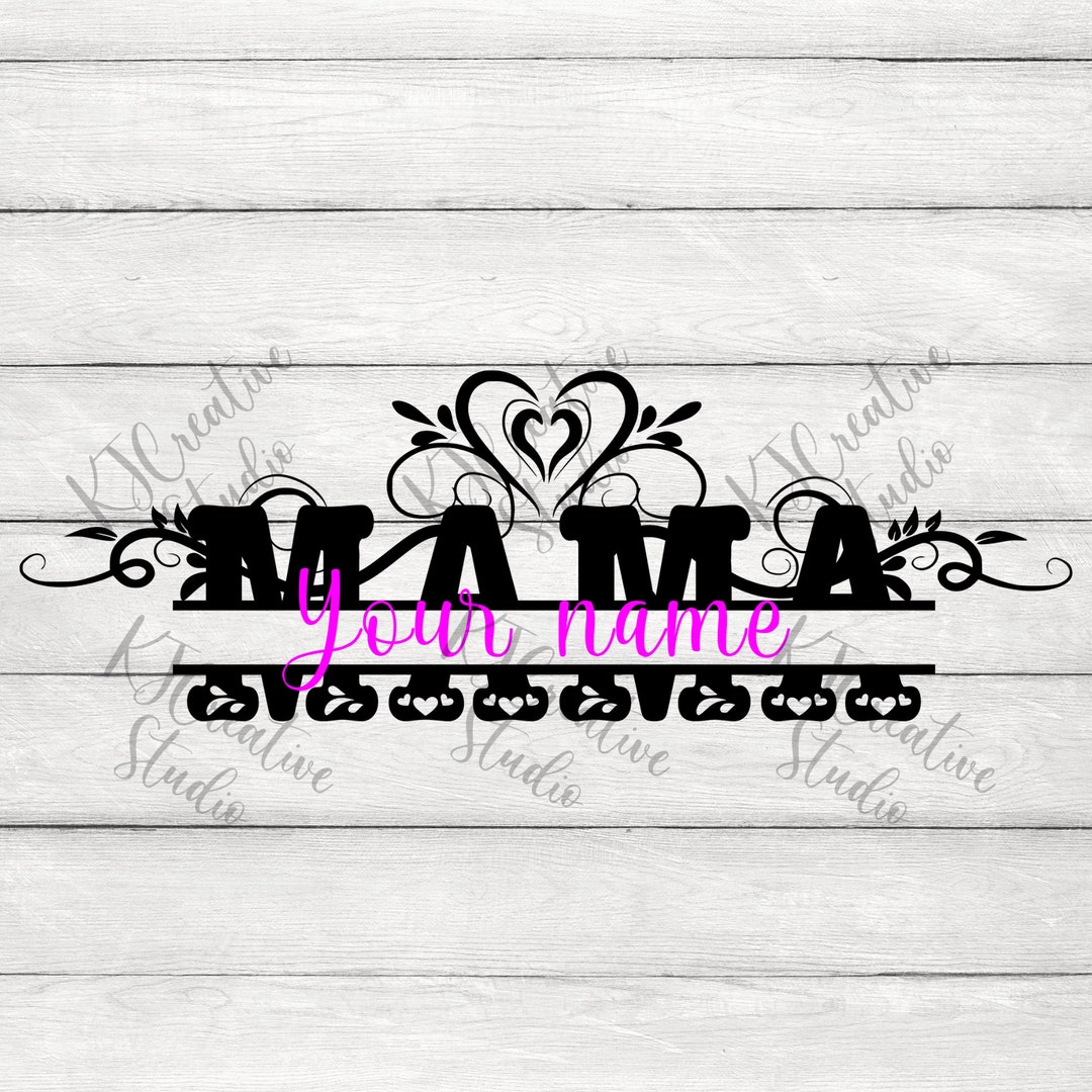 Mama Split Monogram - Girl Mom Svg - Boy Mom Svg- Mom Life Best Life ...
