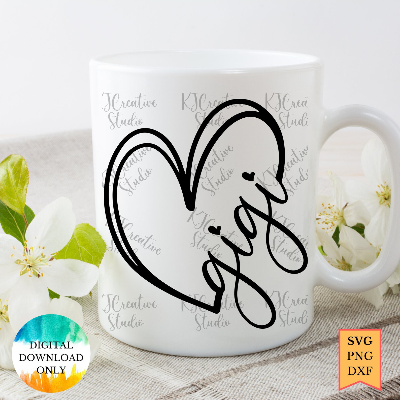 Gigi With Heart Svg - Gigi Definition Svg - Grandma Svg - Grandmother ...