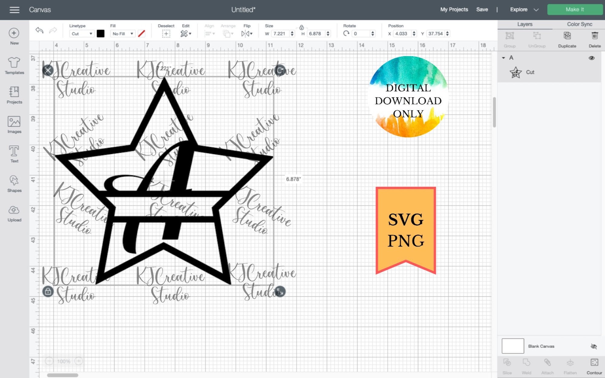 Star Shape Split Monogram SVG/PNG Split Monogram Frame - Etsy