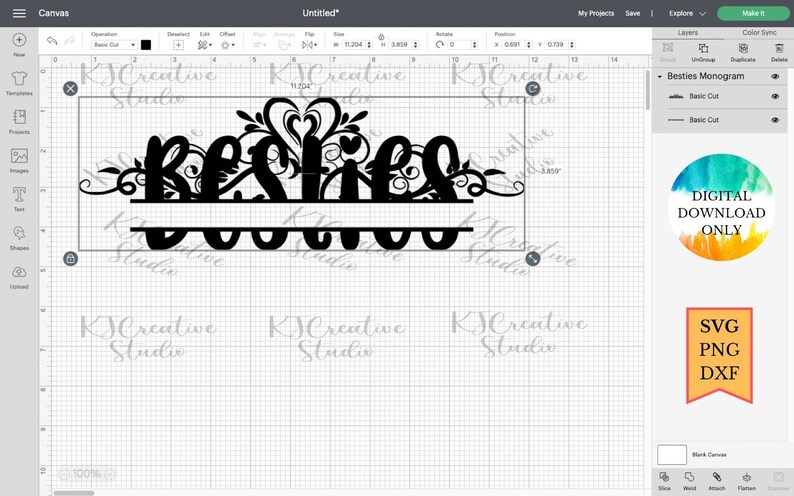 Bundle Besties Split Monogram Svg/png/dxf Bestie Svg - Etsy