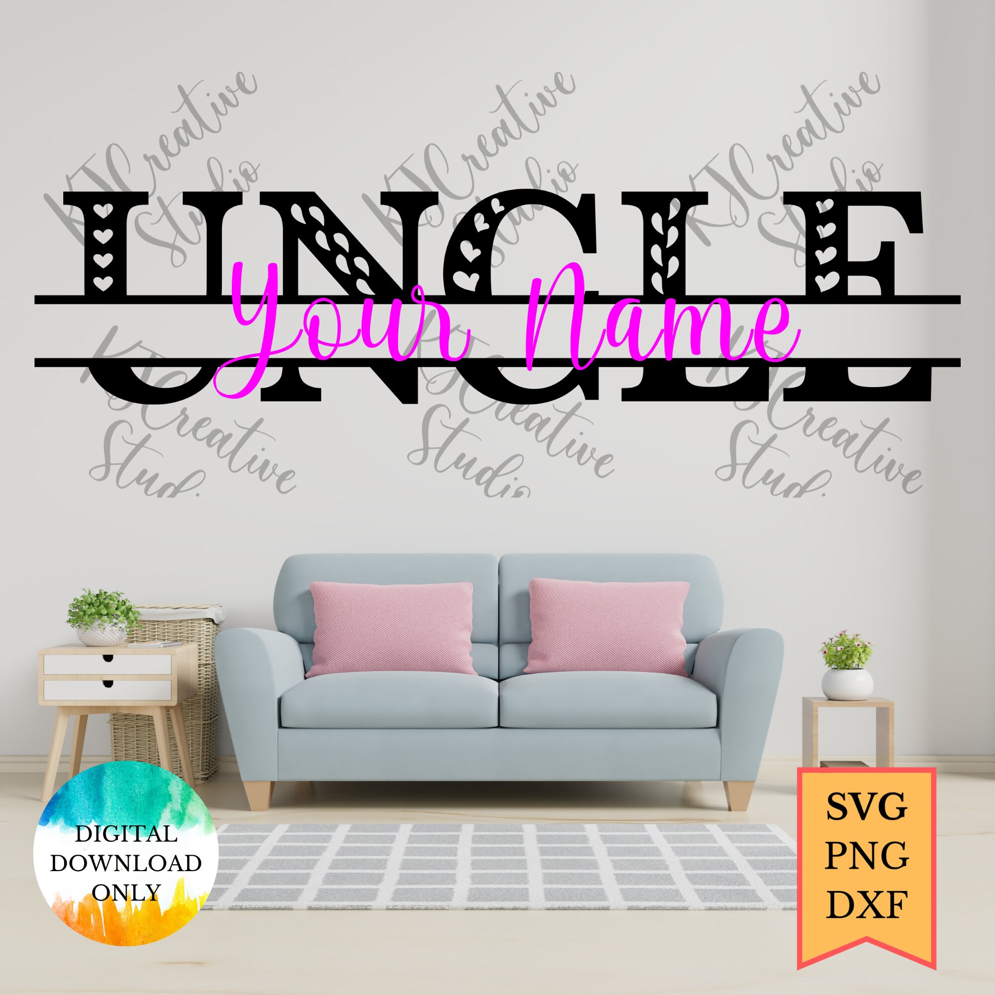 Uncle Split Monogram Svg/png Uncle Svg Best Uncle Ever | Etsy
