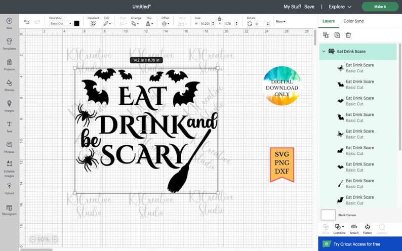 Eat Drink and Be Scare, Happy Halloween, Cute Halloween SVG, Ghost ...