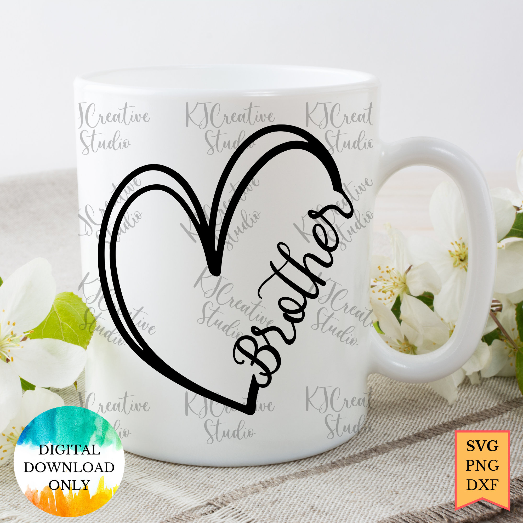 Brother Heart Svg littlest big brother svg Brother Svg | Etsy