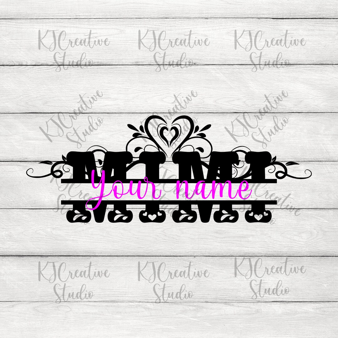 MIMI Split Monogram - Girl Mom Svg - Boy Mom Svg- Mom Life Best Life ...