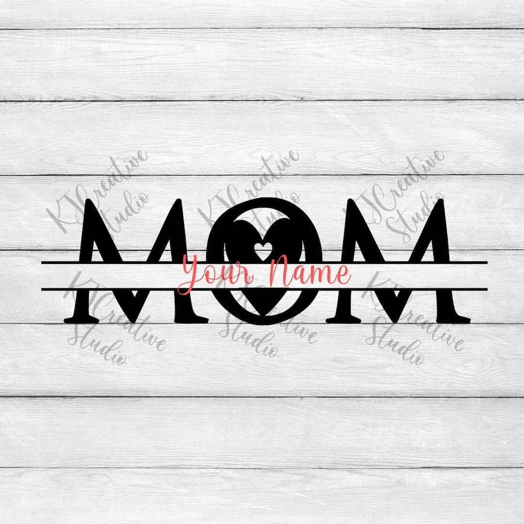 Mom Split Monogram - Girl Mom Svg - Boy Mom Svg- Mom Life Best Life Svg ...