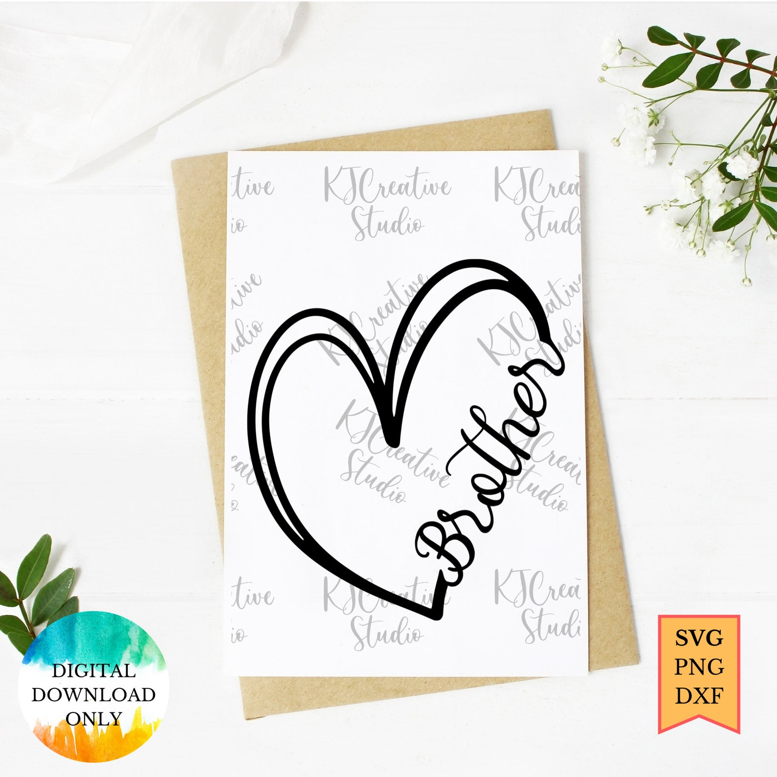 Brother Heart Svg littlest big brother svg Brother Svg | Etsy