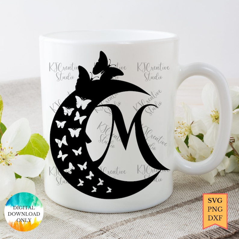 Half Moon Split Monogram Alphabets Font Individual Letters | Etsy