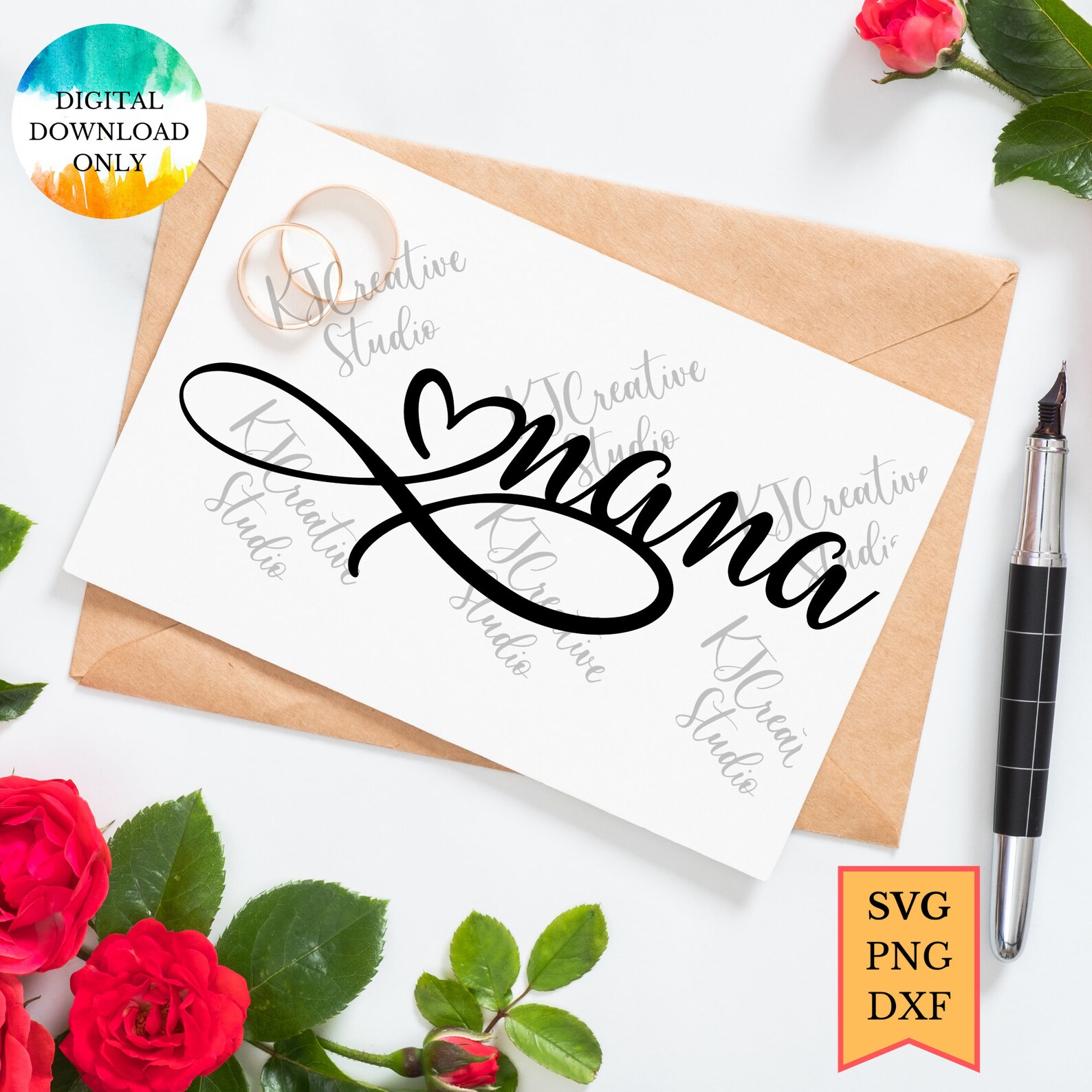 Nana Split Monogram With Floral Svg - Nana Svg - Nana Monogram Svg ...