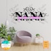 Nana Split Monogram With Floral Svg - Nana Svg - Nana Monogram Svg ...