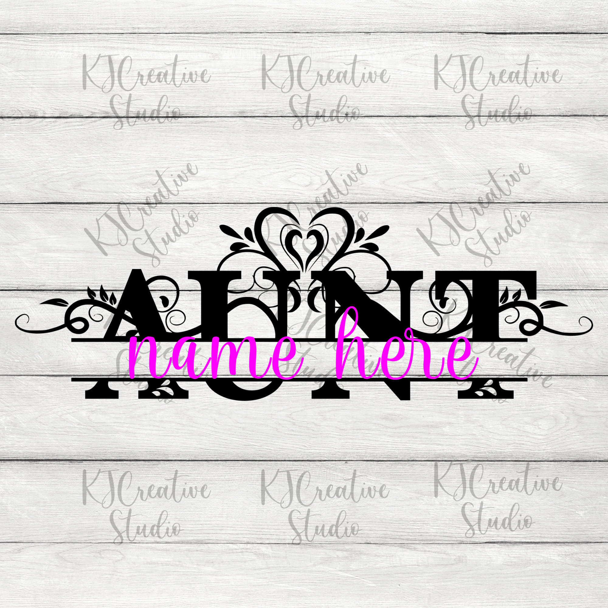Aunt Split Monogram With Floral Aunt Svg Best Auntie Ever - Etsy