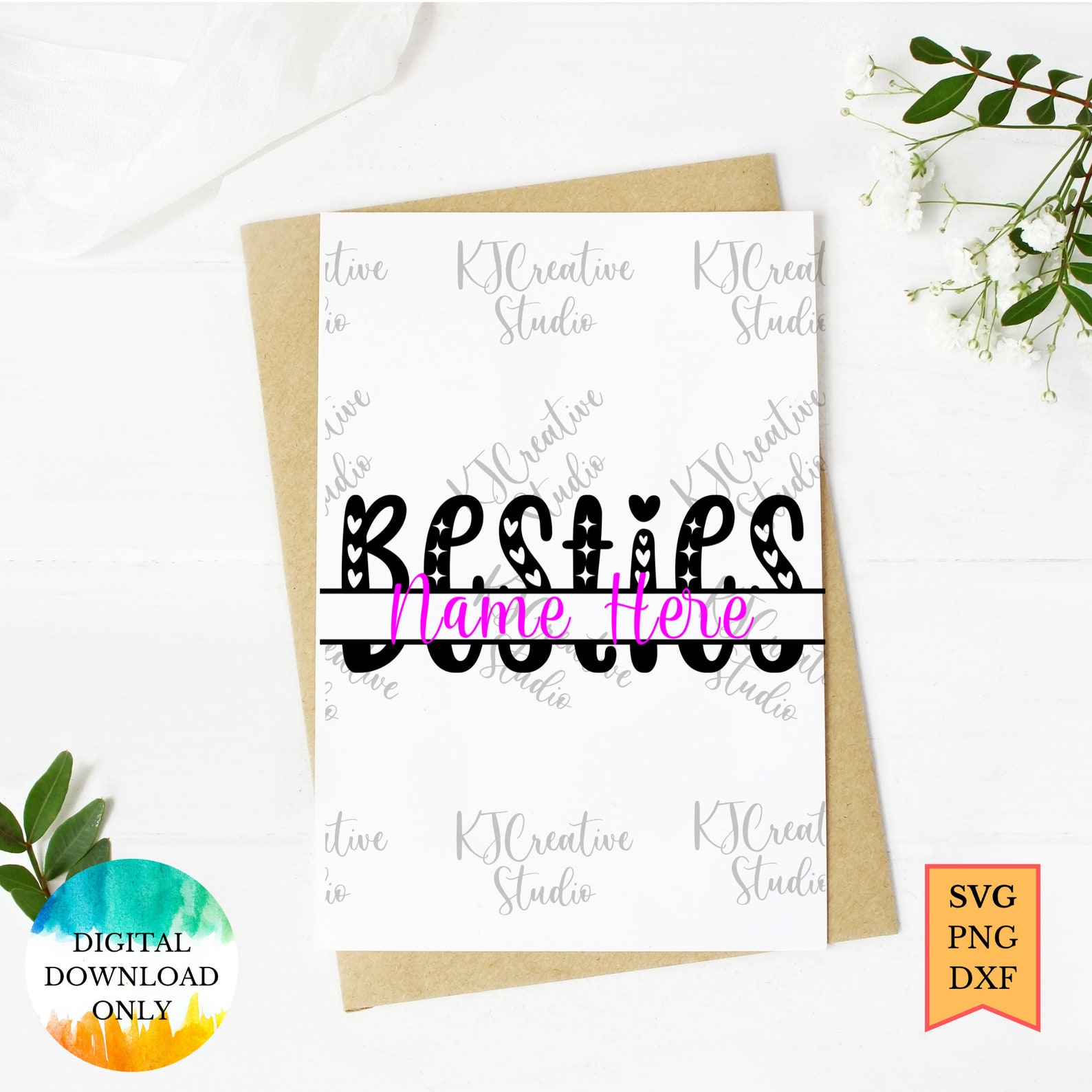 Besties Split Monogram Svg/png/dxf Bestie Svg Monogram | Etsy