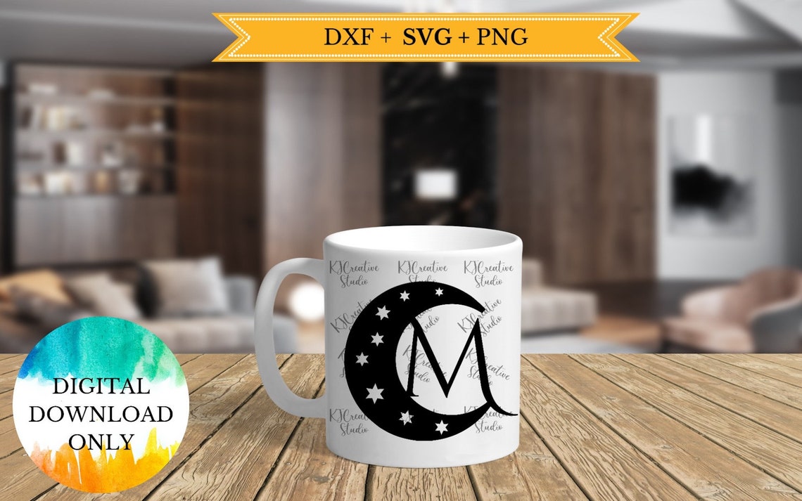 Half Moon Split Monogram Alphabets Font Individual Letters | Etsy