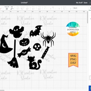 Halloween Elements SVG, Cute Halloween SVG, Ghost Svg, Halloween Quote ...