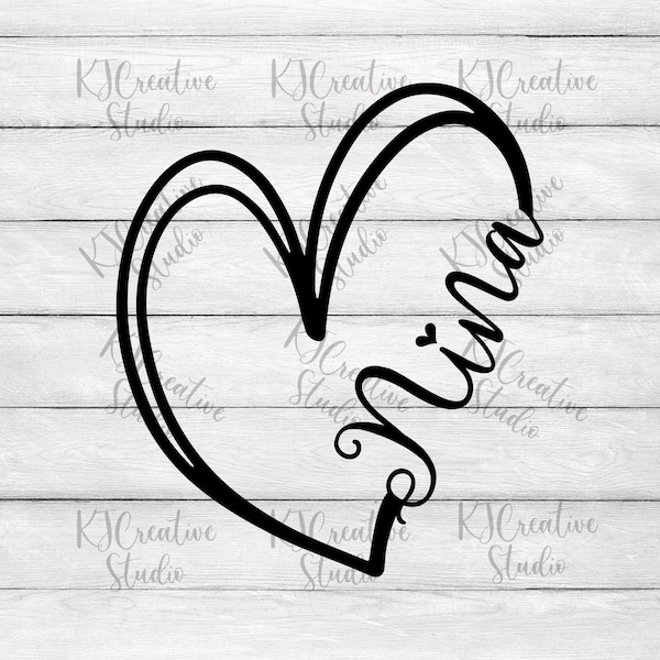 Nina Svg Etsy