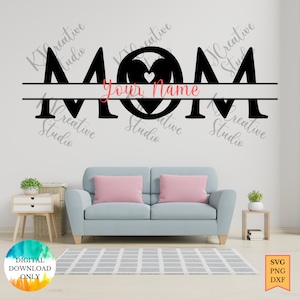 Mom Split Monogram - Girl Mom Svg - Boy Mom Svg- Mom Life Best Life Svg ...