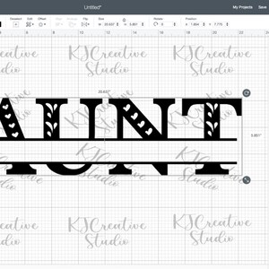 Aunt Split Monogram Svg/png - Aunt Svg - Best Auntie Ever - Auntie Svg ...