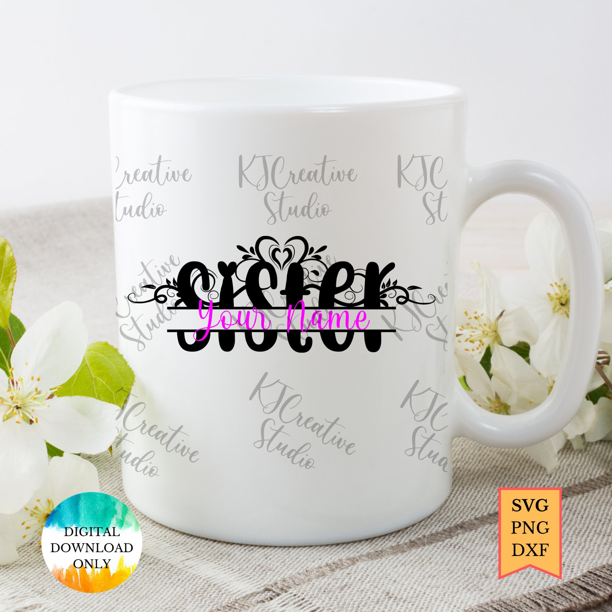 Sister Split Monogram Bundle Sister Squad Svg Little | Etsy