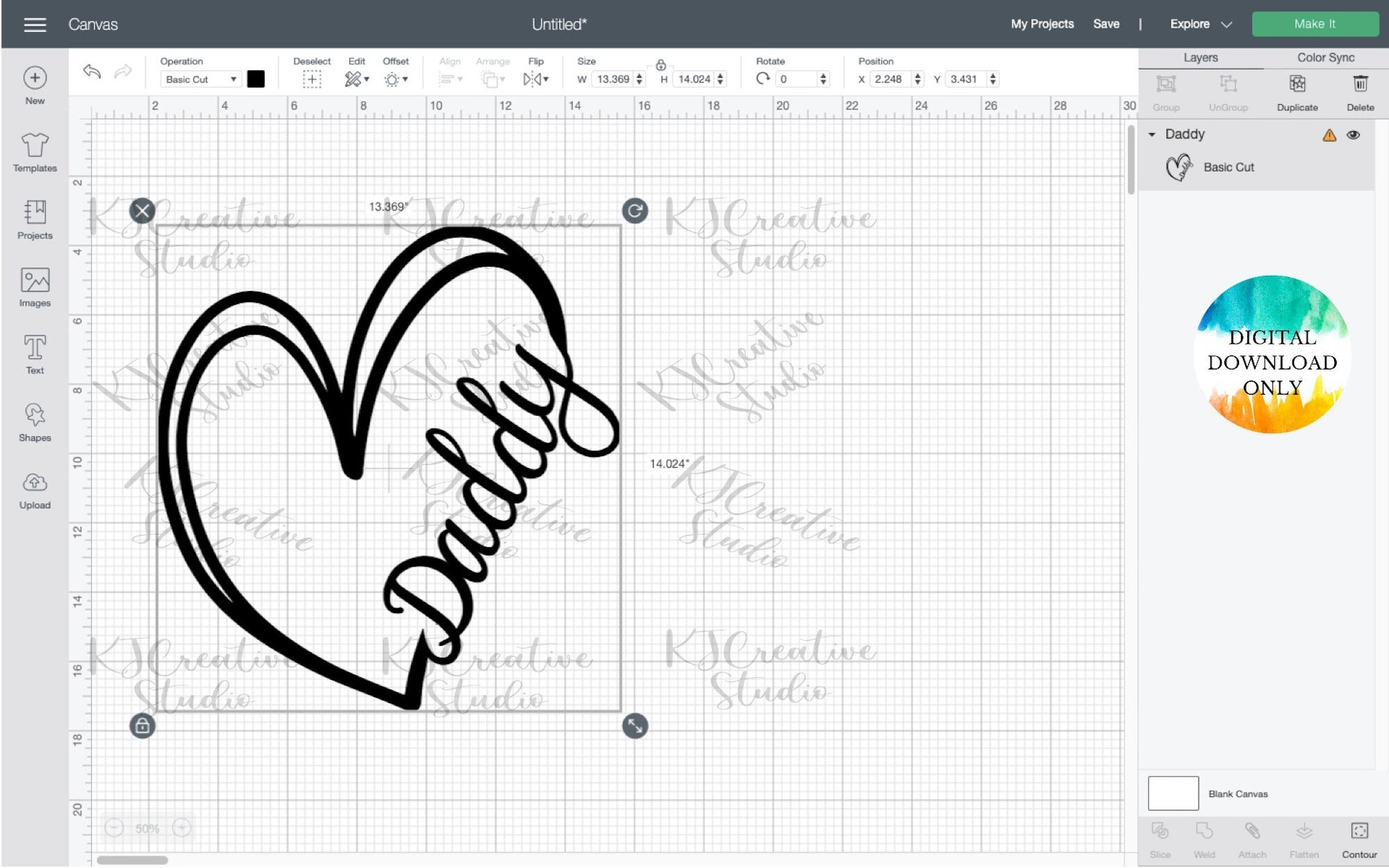 Daddy With Heart Svg Girl Dad Svg Bonus Dad svg Dad | Etsy