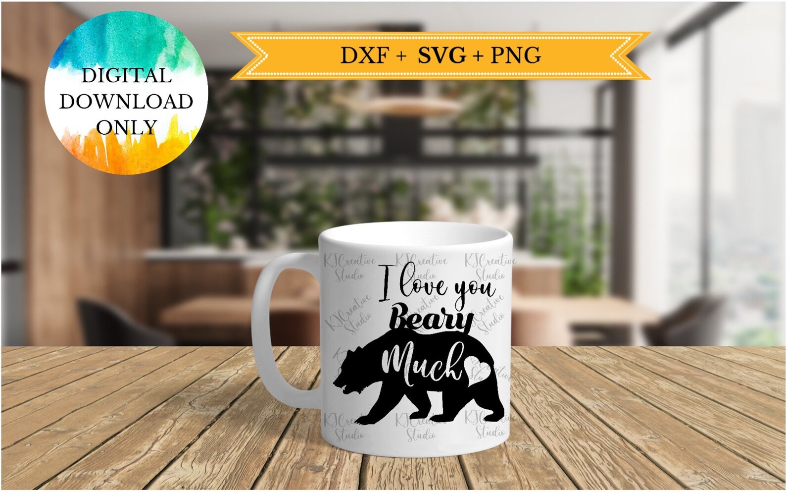 I Love You Beary Much SVG Instant Download Funny pun love | Etsy