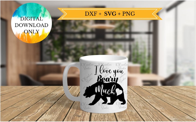 I Love You Beary Much SVG Instant Download Funny Pun Love - Etsy