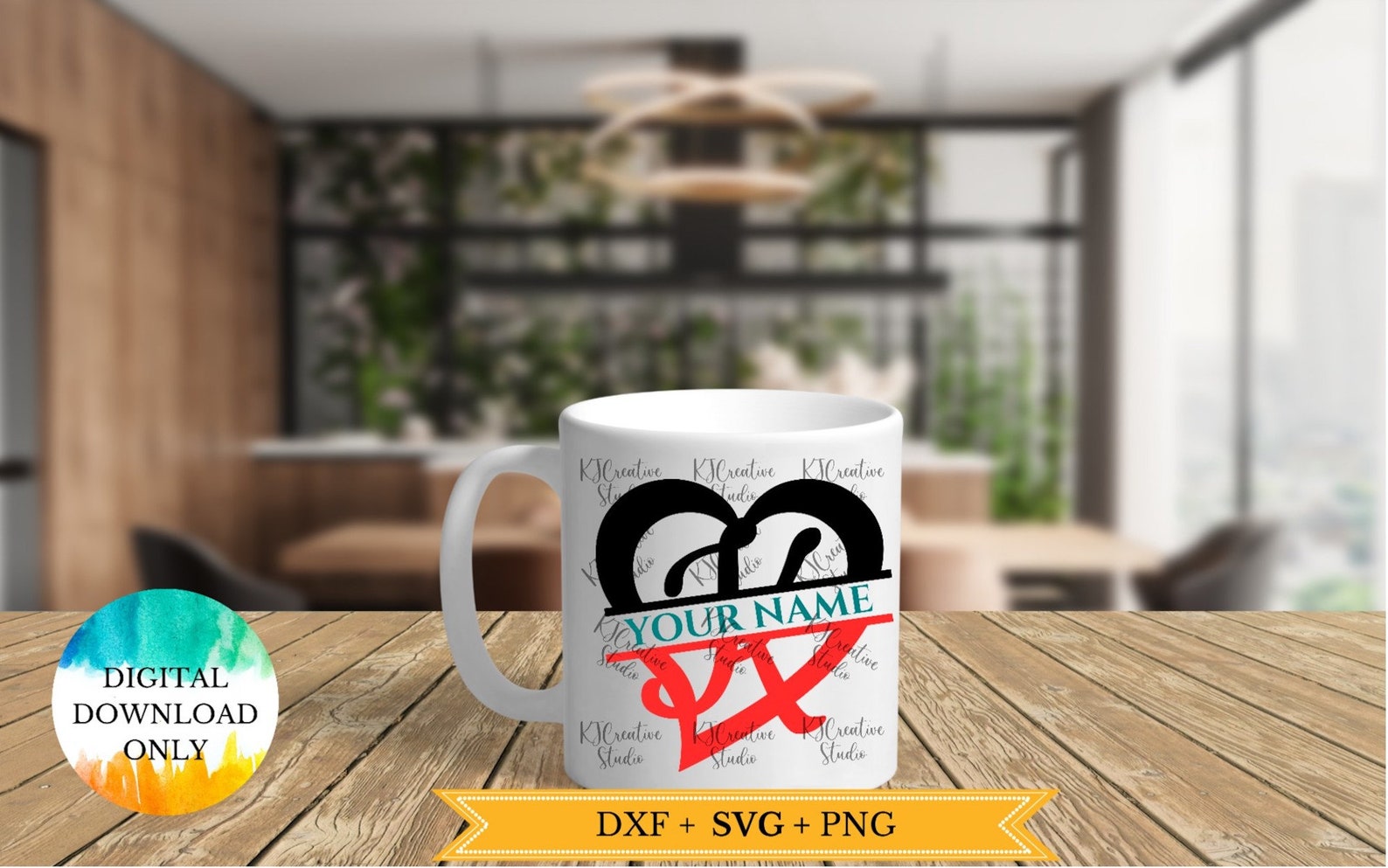 Heart Split Alphabet Monogram Bundle SVG PNG DXF Love | Etsy