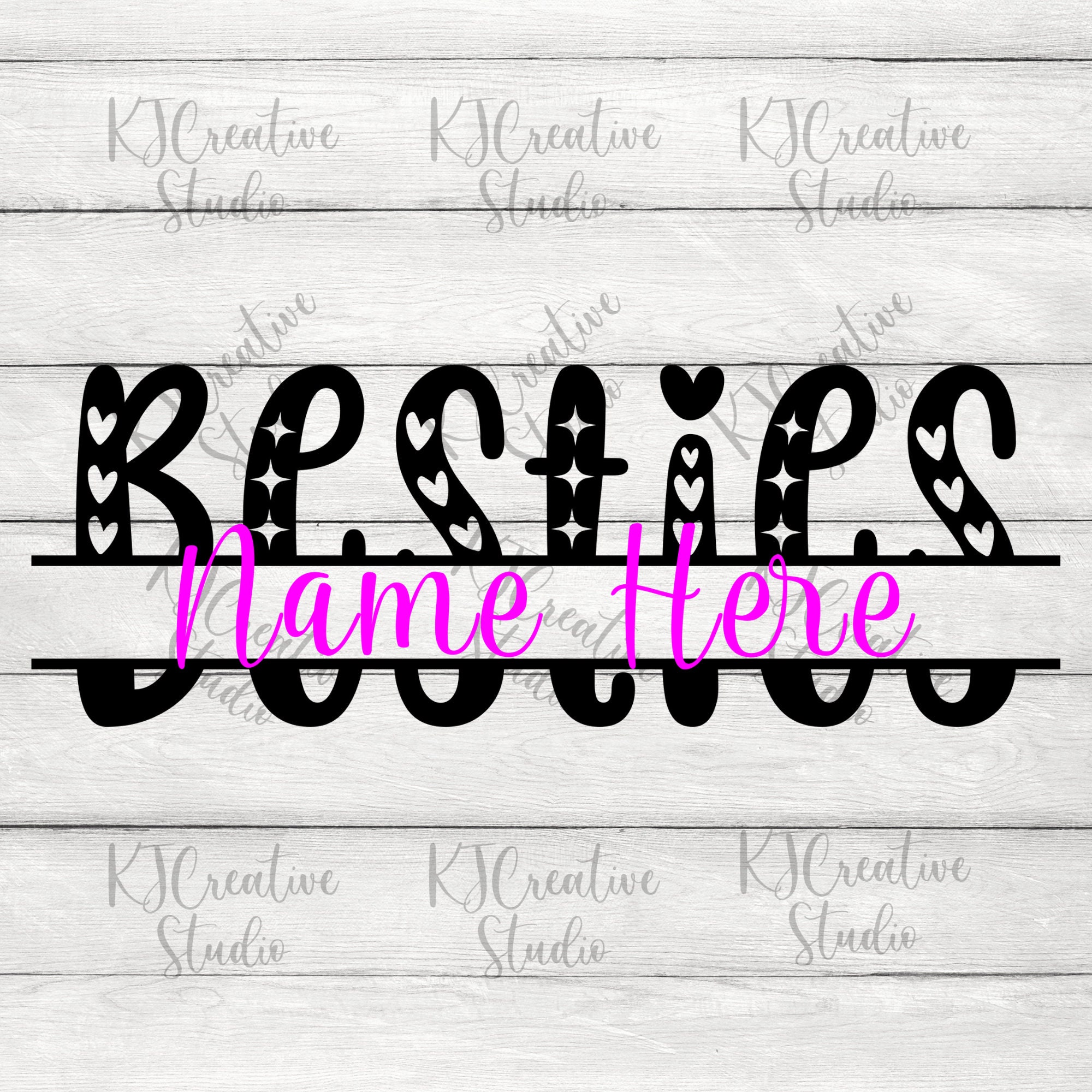 Besties Split Monogram Svg/png/dxf Bestie Svg Monogram | Etsy