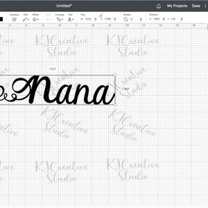 Nana Split Monogram With Floral Svg - Nana Svg - Nana Monogram Svg ...