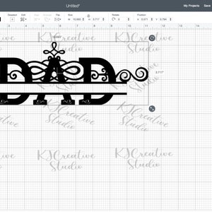 Dad Split Monogram - Girl Dad Svg - Bonus Dad Svg- Dad Gender Reveal ...