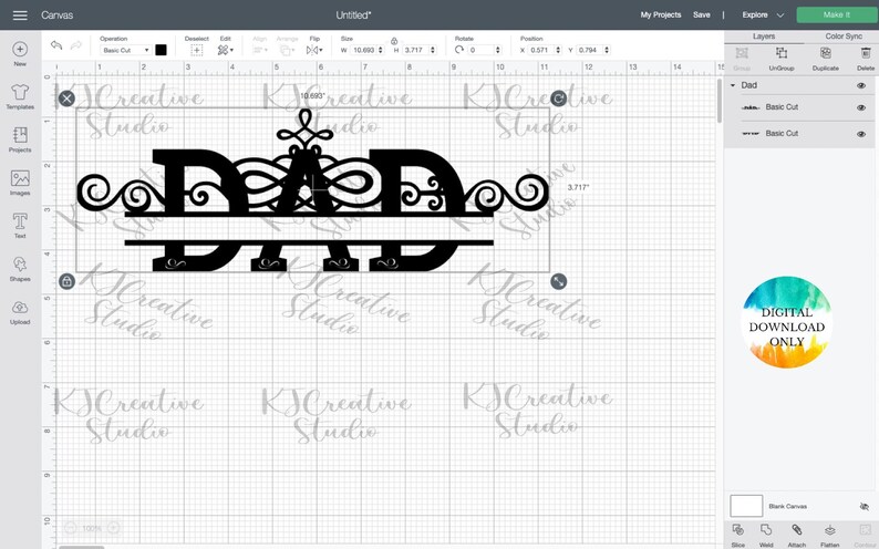 Dad Split Monogram Girl Dad Svg Bonus Dad Svg Dad Gender - Etsy