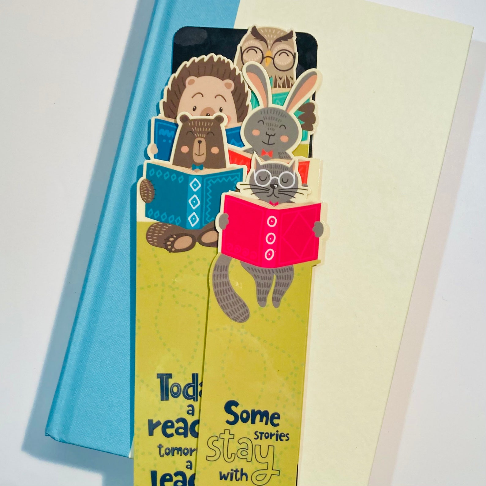 Set of 5 Animal Bookmarks - Etsy