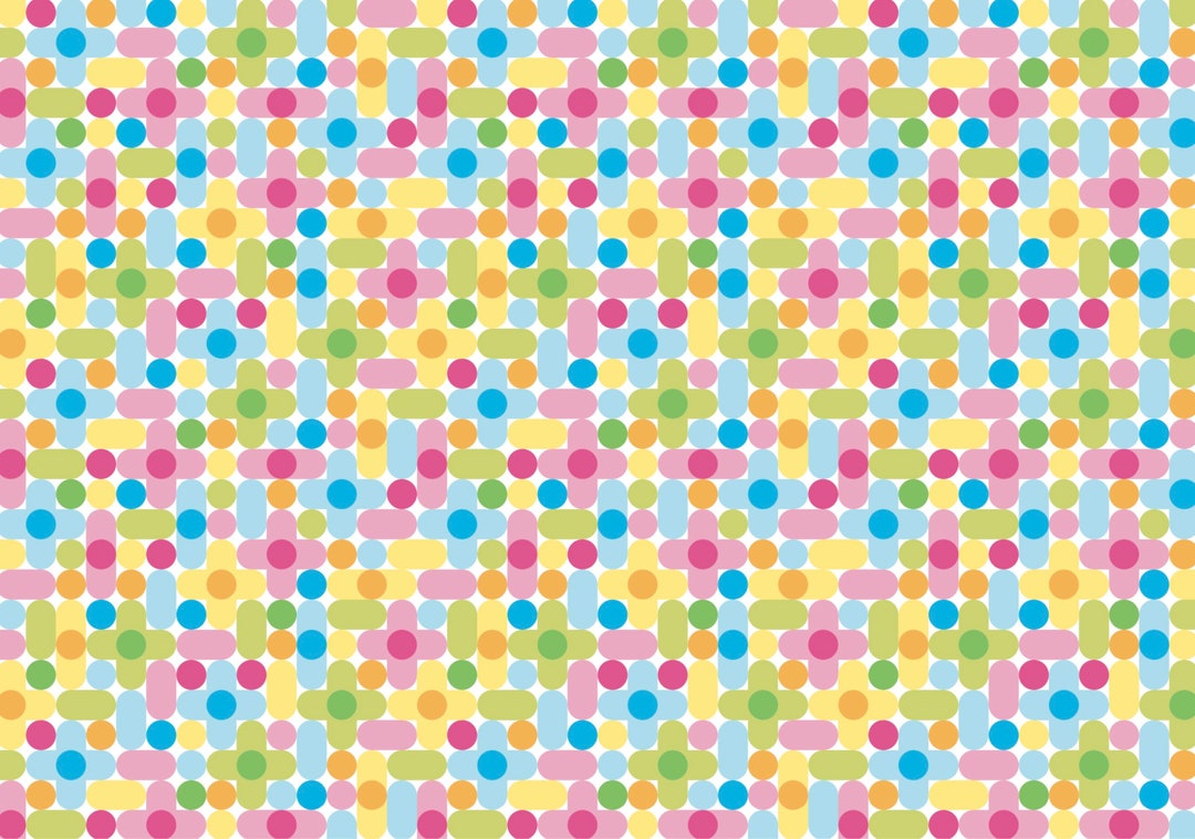 Lots O’dots Themed Wrapping Paper - Set of 10 Sheets - Etsy