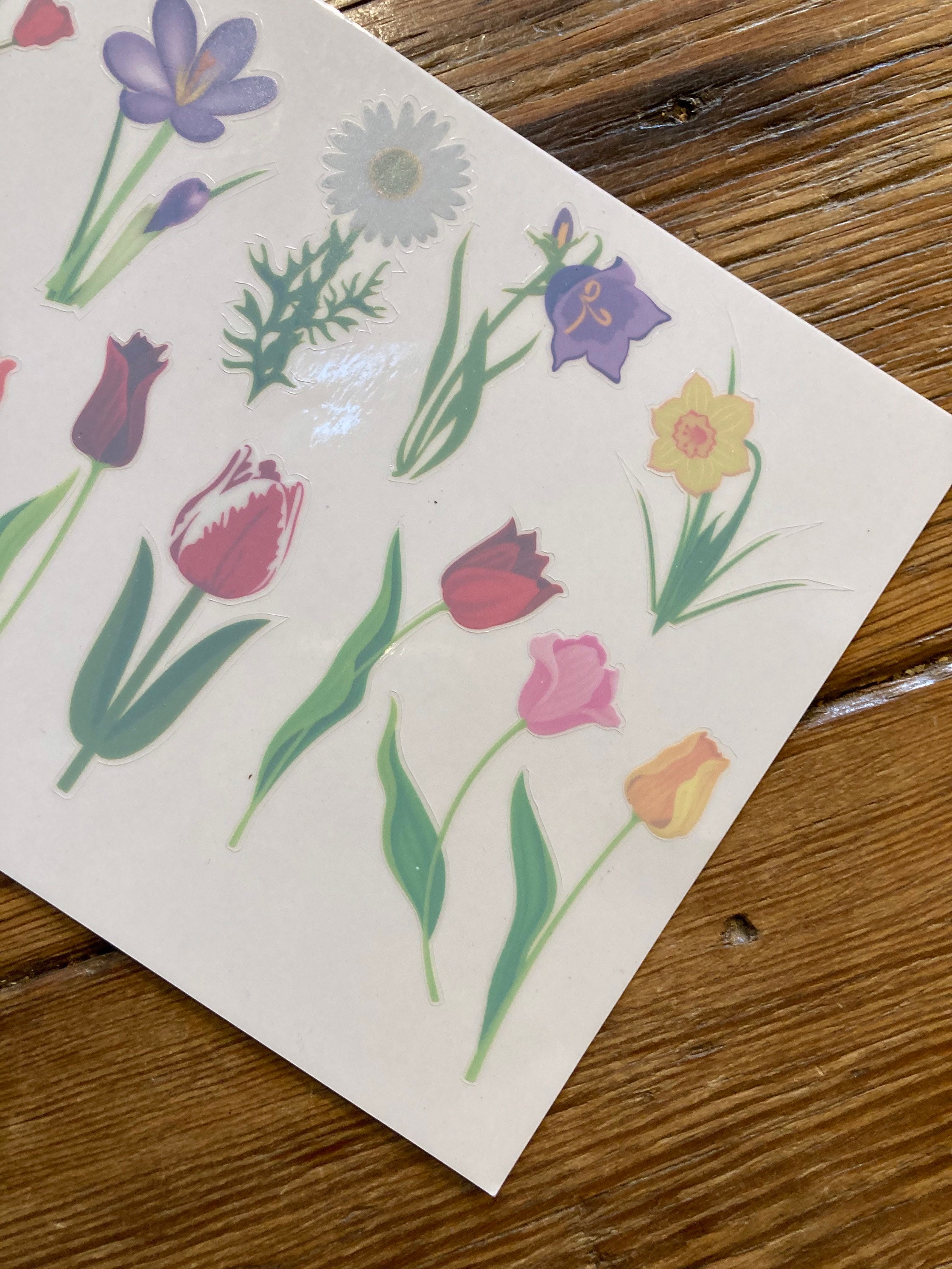 Hummingbirds and Flowers Window Cling - Etsy