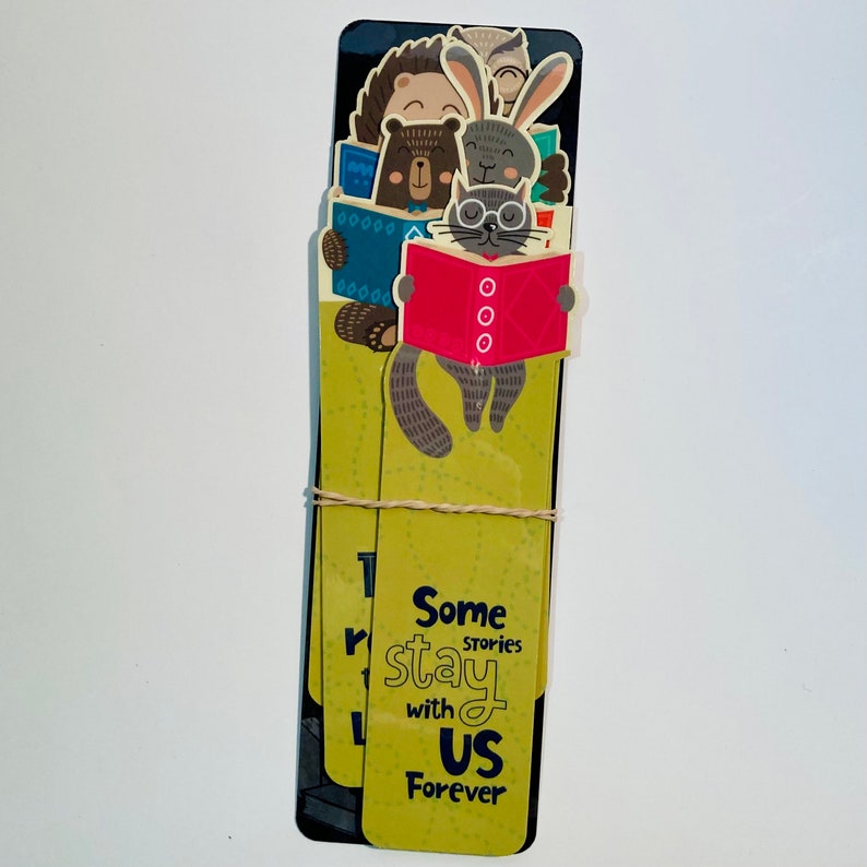 Set of 5 Animal Bookmarks - Etsy