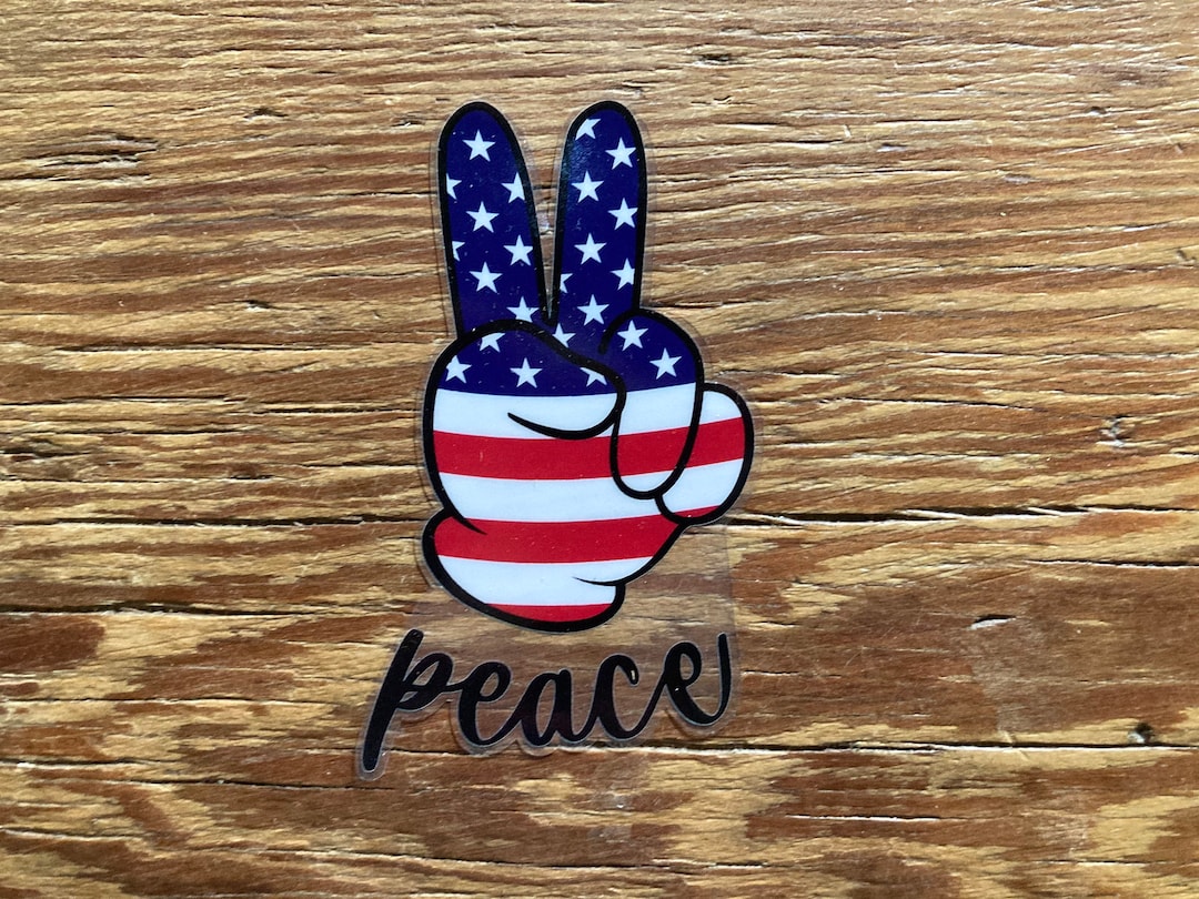 Peace Sign Window Cling - Etsy