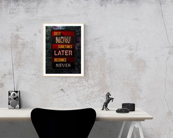 Do It Now Poster - Etsy