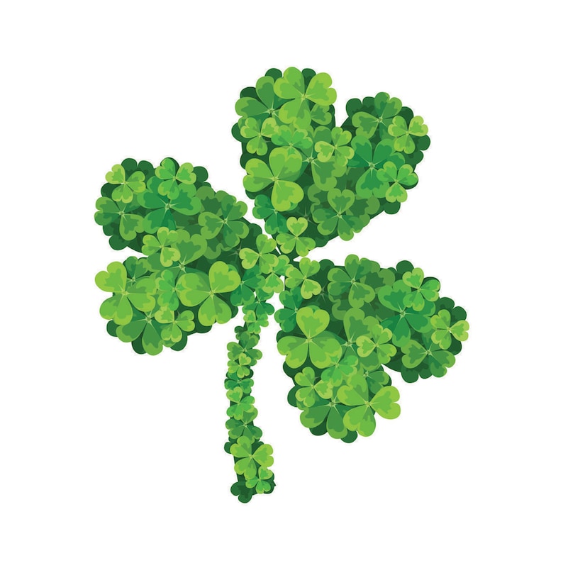 Luck of the Irish Shamrock Magnet (2-sided) - Etsy