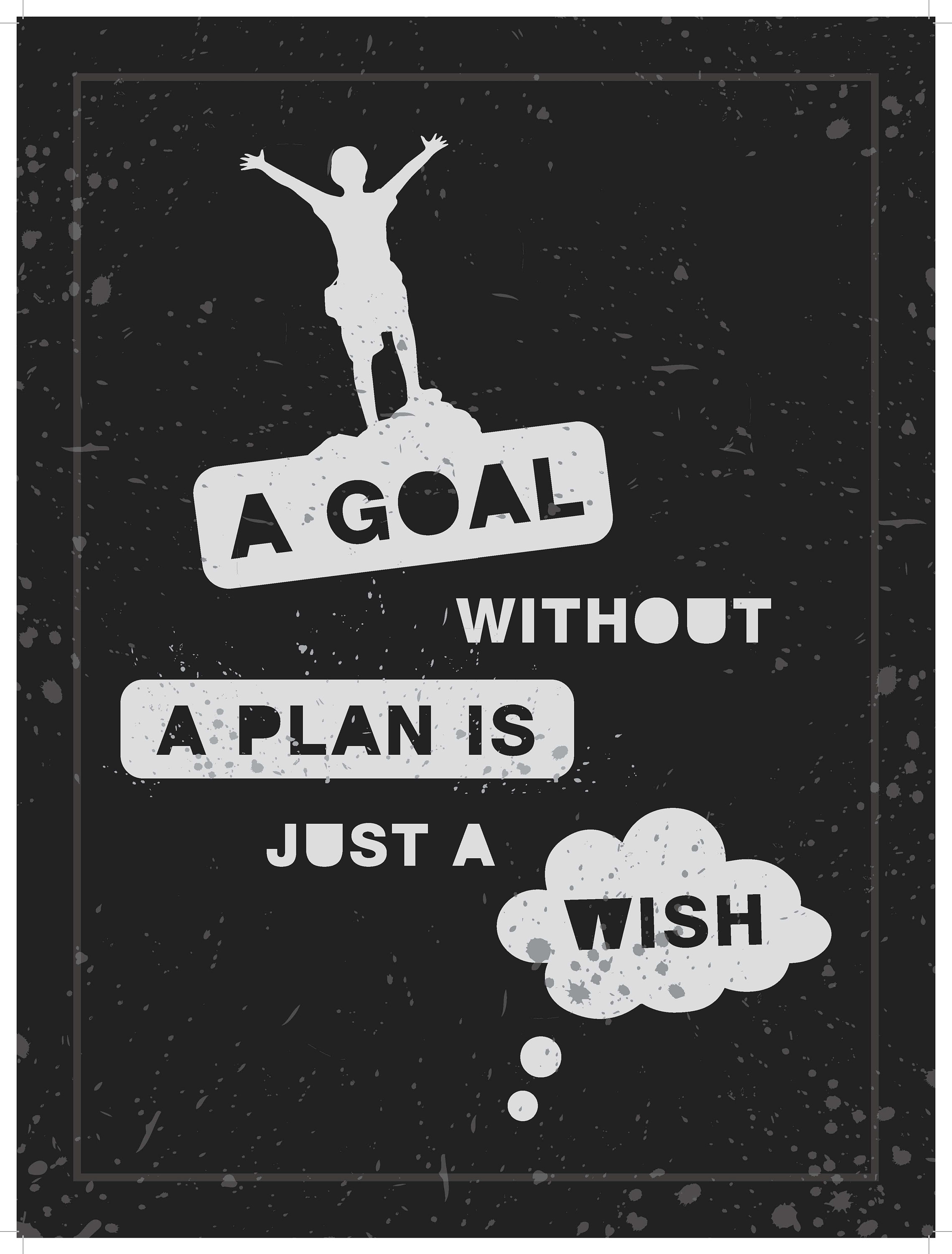 Inspirational Poster Goal Without a Plan - Etsy