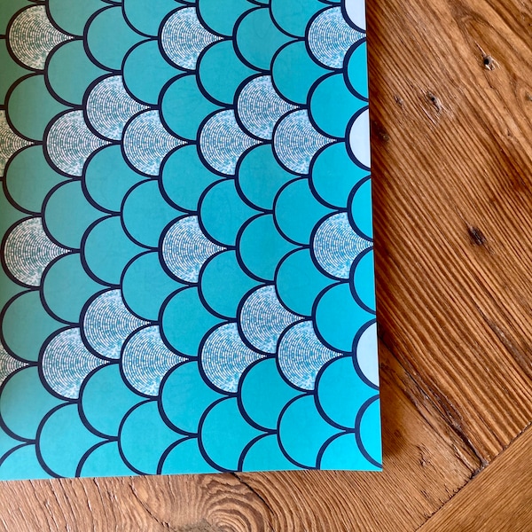 Mermaid Wrapping Paper - Etsy