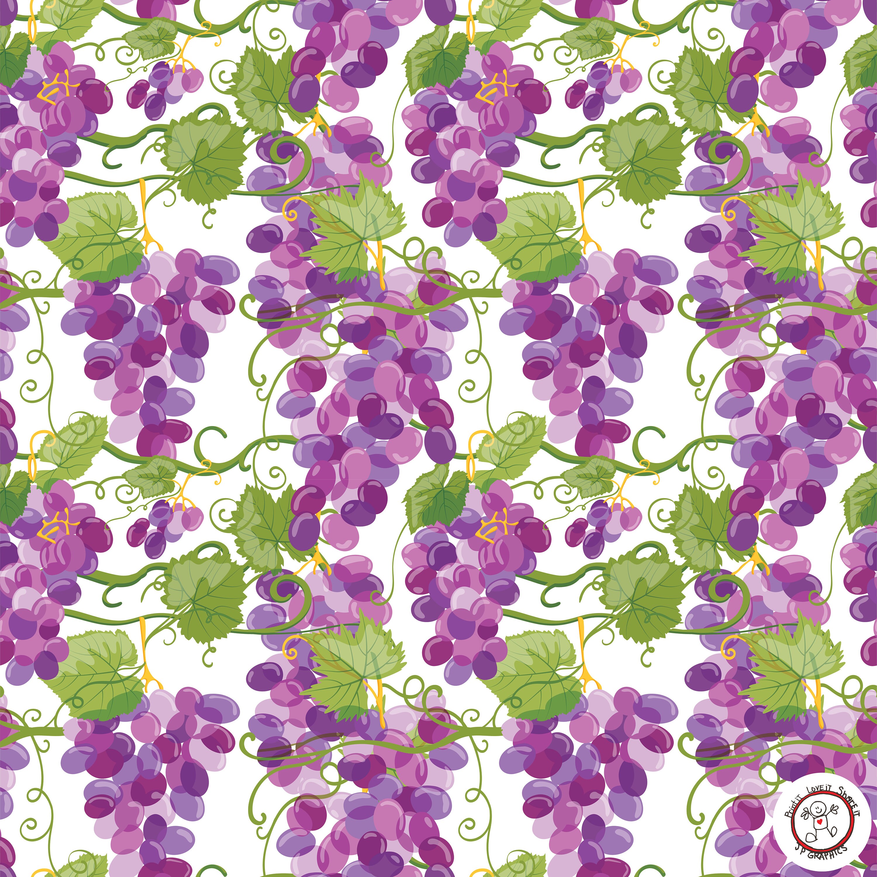 Purple Wine Grape Wrapping Paper - Set of 10 Sheets - Etsy