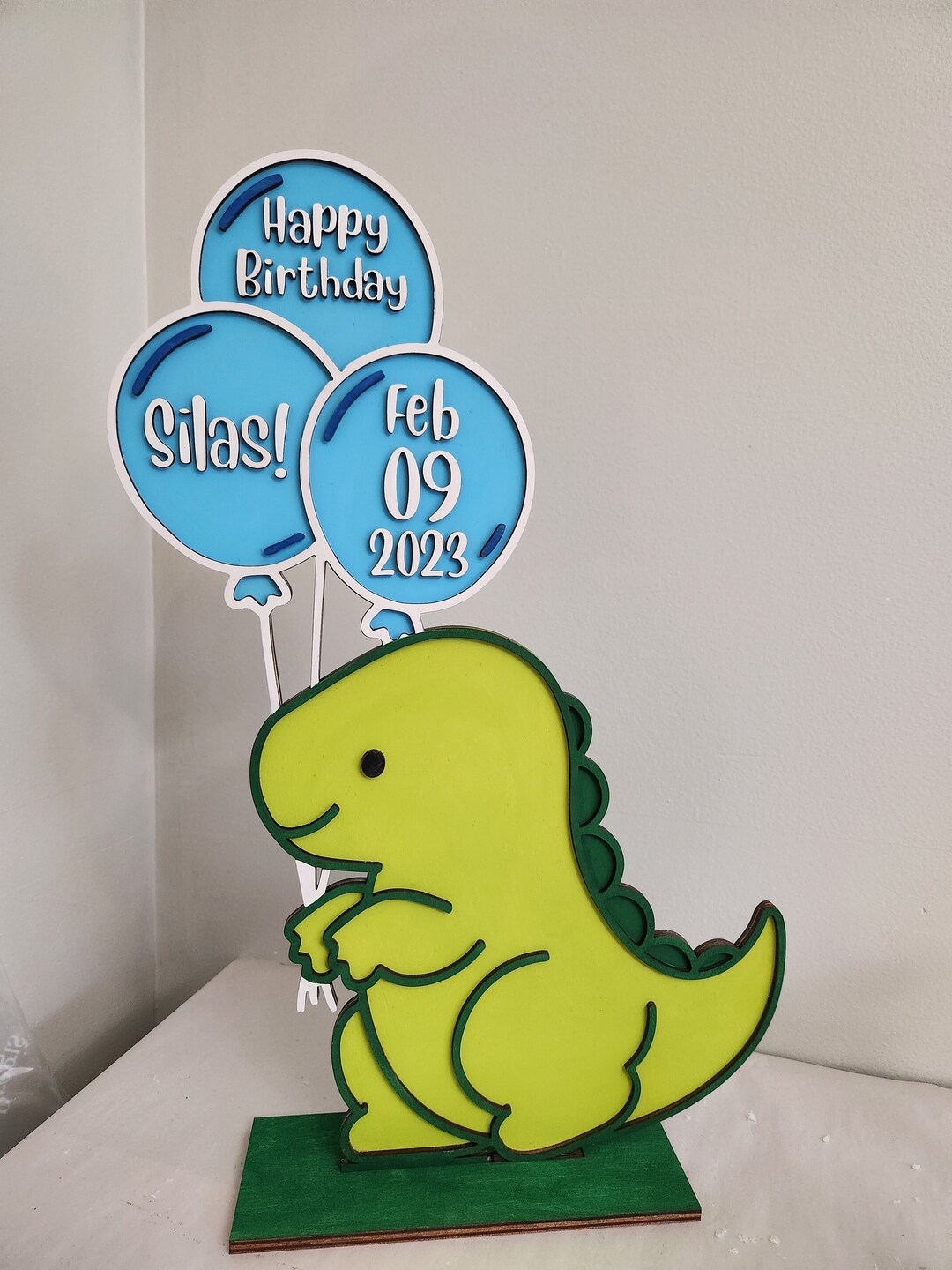 Dino Birthday Sign Personalized - Etsy