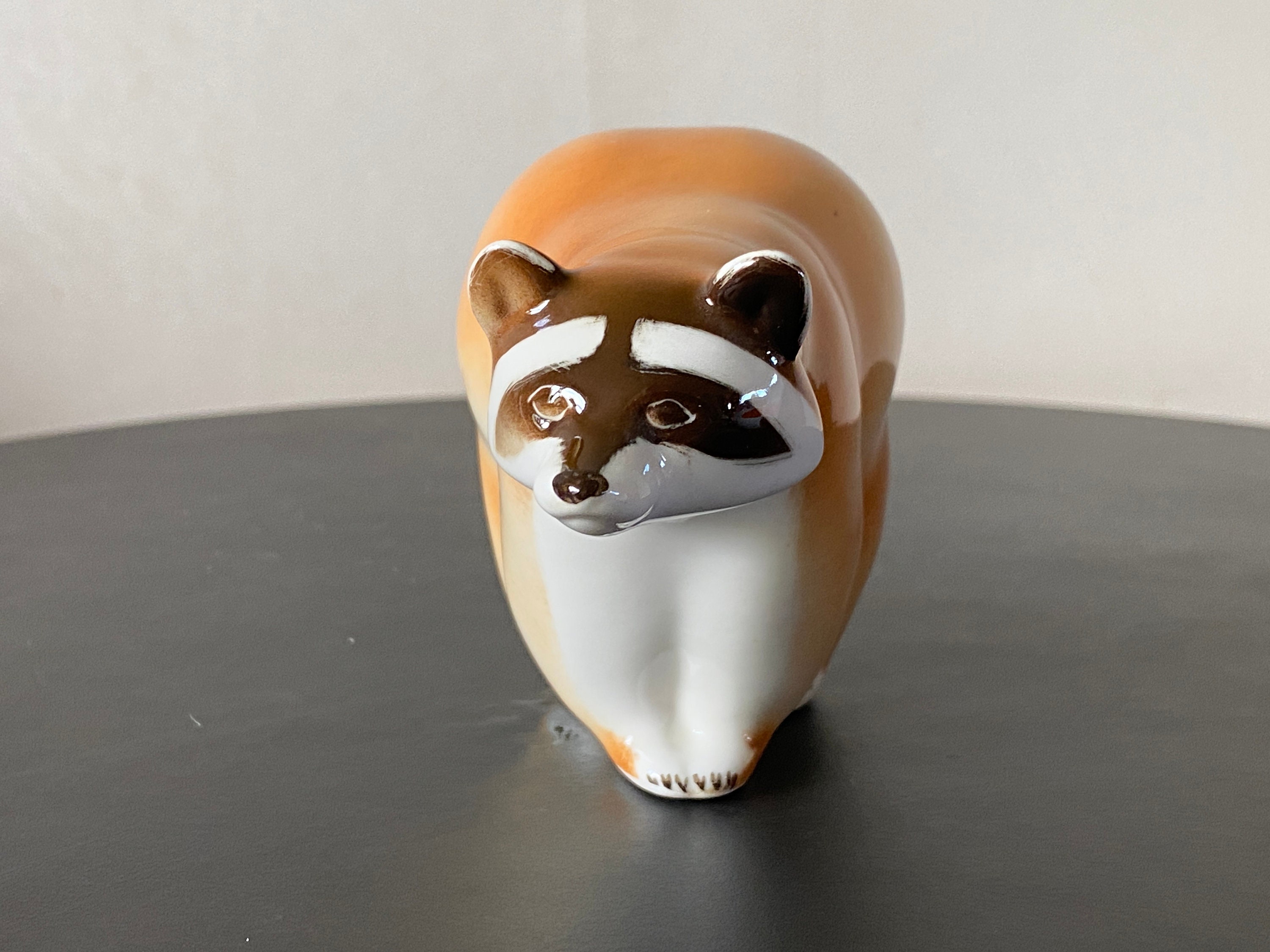 Vintage Raccoon Figurine by Lomonosov Soviet Union USSR - Etsy